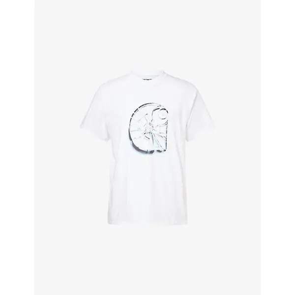 Carhartt Work In Progress Shattered Printed Cotton-jersey T-shirt - White