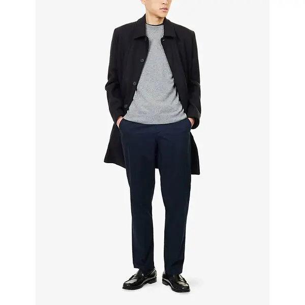 Sunspel Straight-leg Regular-fit Cotton Chinos - Navy