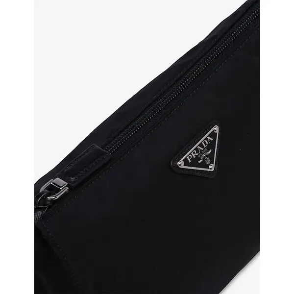Prada Re-nylon And Saffiano Leather Pouch