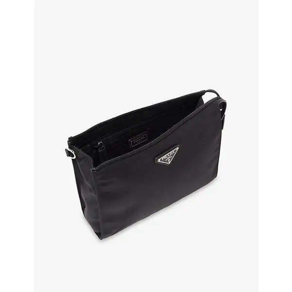 Prada Re-nylon And Saffiano Leather Pouch