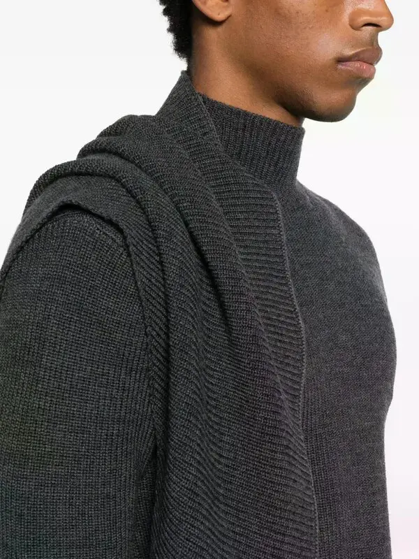 ENTIRE STUDIOS High-neck Sweater - Grey