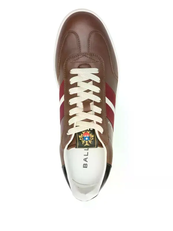 Bally Stripe Detail Sneakers - Brown