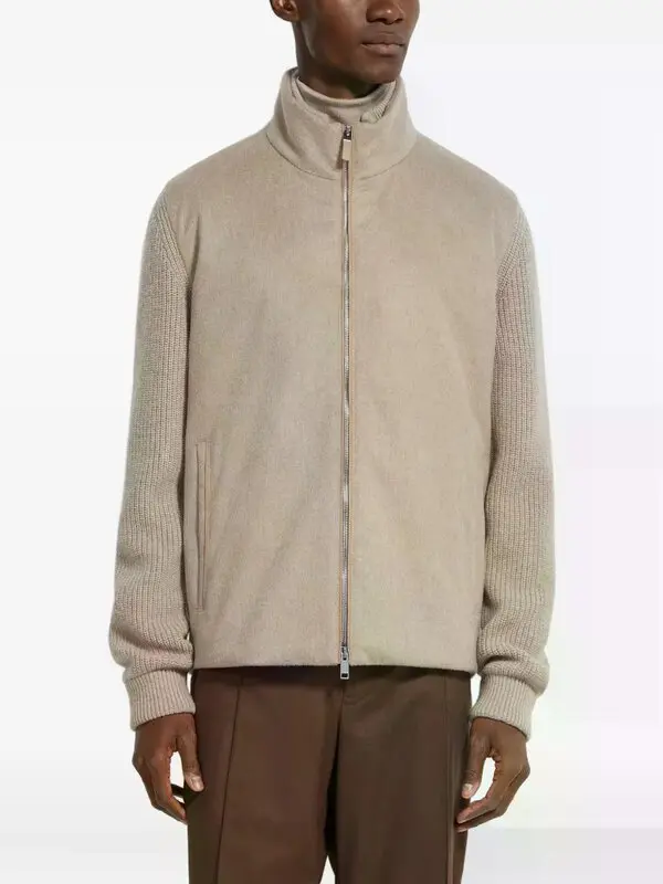 Zegna Oasi Cashmere Zip-up Cardigan - Neutrals