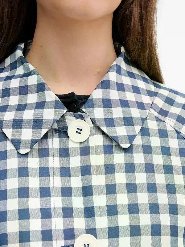 BENETTON Gingham-check Coat