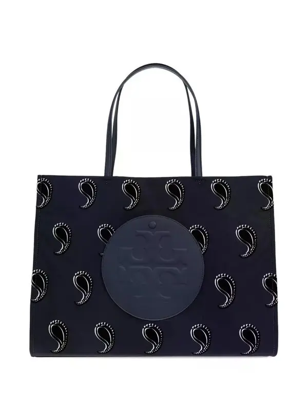 Tory Burch Ella Paisley-pattern Tote Bag With Double T Motif
