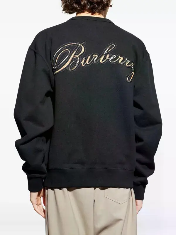 Burberry Embroidered Logo Sweatshirt
