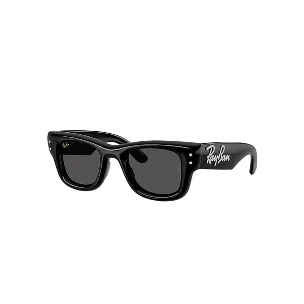 Ray-ban Wayfarer Puffer Crystal Edition Sunglasses - Black & Strass