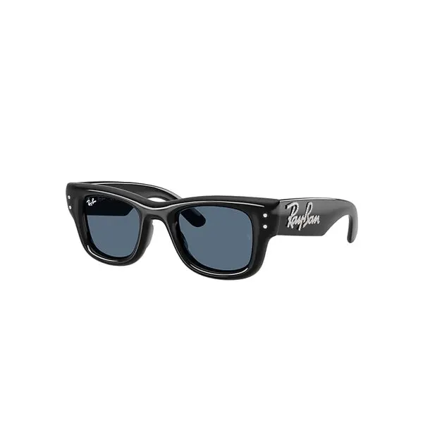 Ray-ban Wayfarer Puffer Crystal Edition Sunglasses - Black