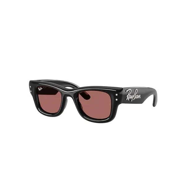 Ray-ban Wayfarer Puffer Crystal Edition Sunglasses - Black