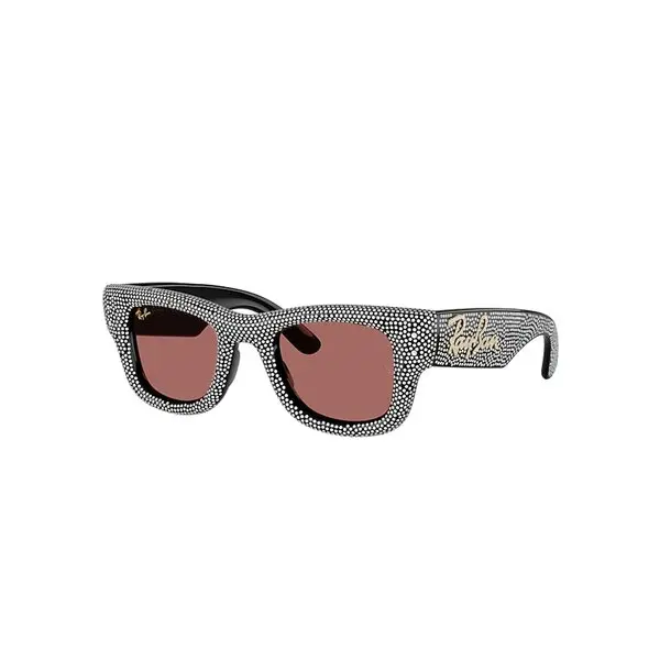 Ray-ban Wayfarer Puffer Crystal Pavè Edition Sunglasses - Black