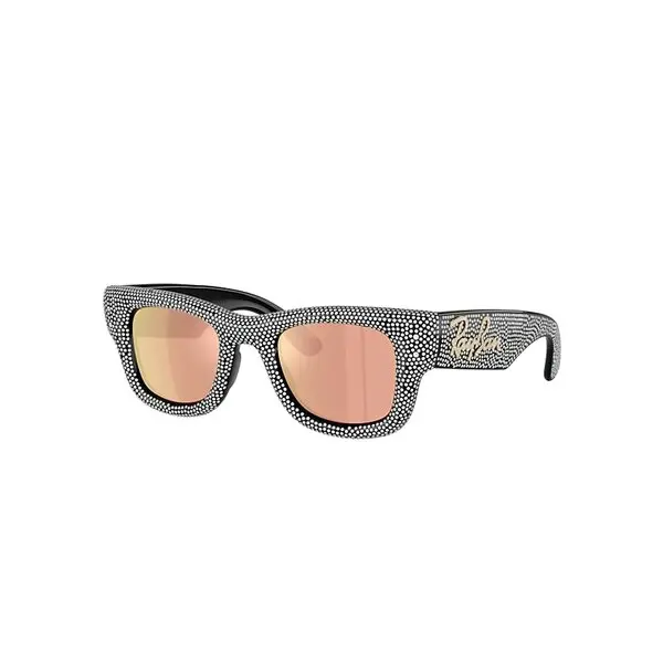 Ray-ban Wayfarer Puffer Crystal Pavè Edition Sunglasses - Black