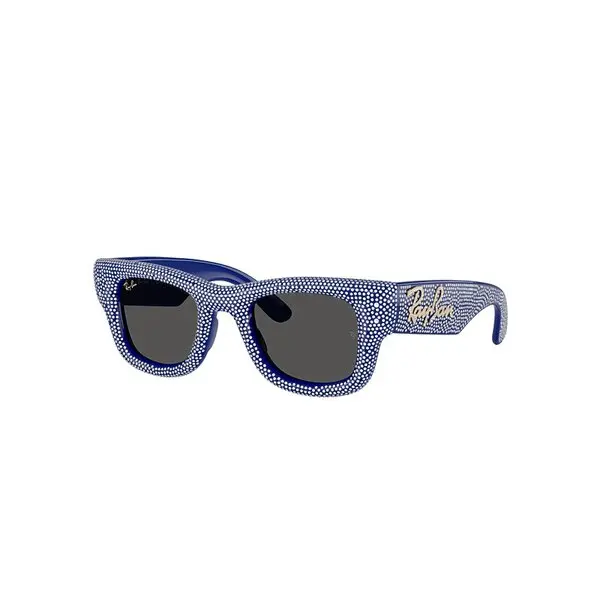 Ray-ban Wayfarer Puffer Crystal Pavè Edition Sunglasses - Blue & Strass Pave