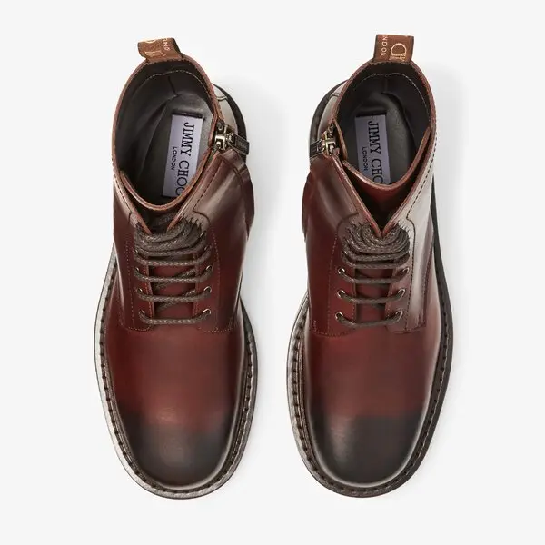 JIMMY CHOO Rowan Derby Ankle Boots - Chestnut