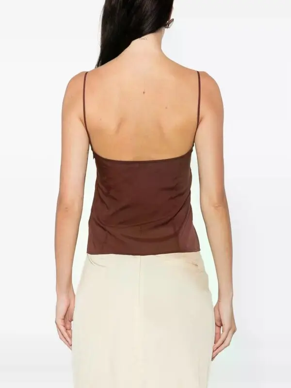 ST. AGNI Strapless Top - Brown