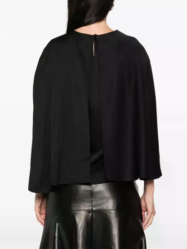 Simkhai Cape-detail Top - Black