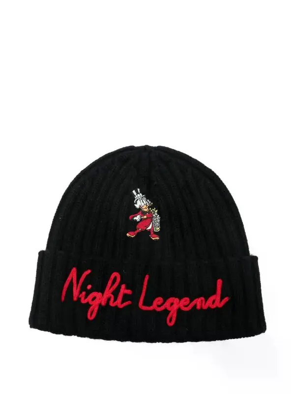 MC2 SAINT BARTH Embroidered Beanie - Black