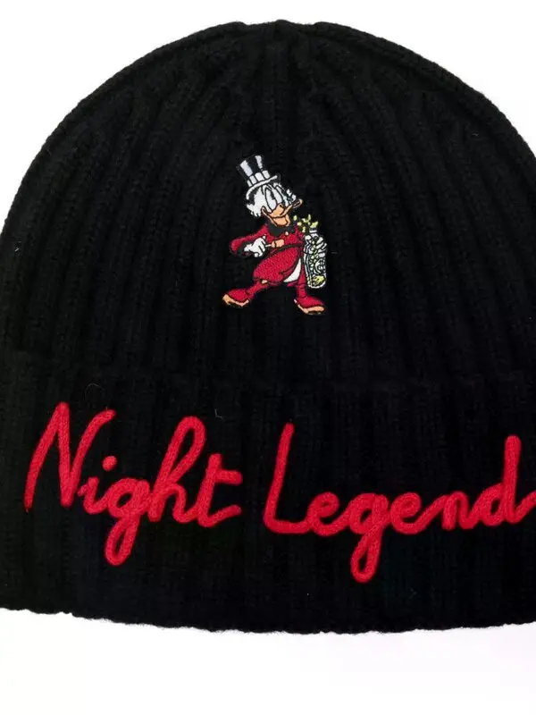 MC2 SAINT BARTH Embroidered Beanie - Black