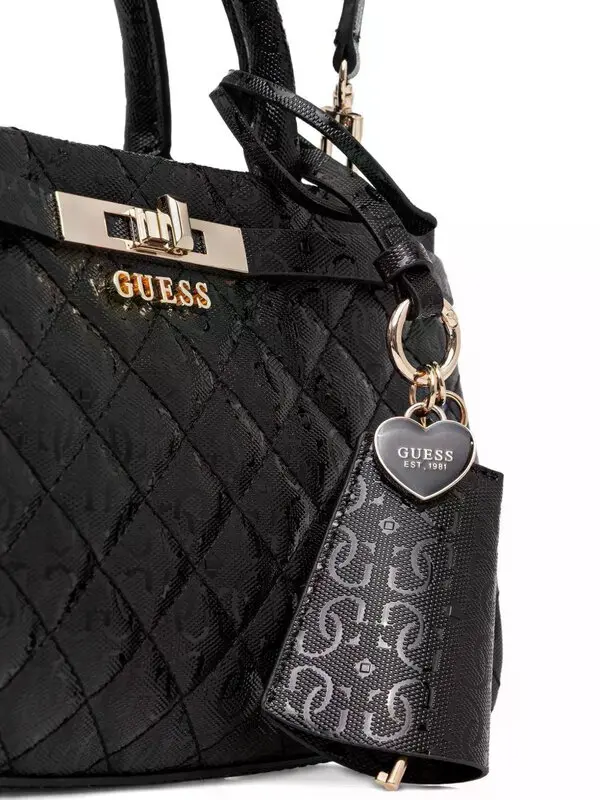 Guess Quilted Logo-pattern Tote Bag