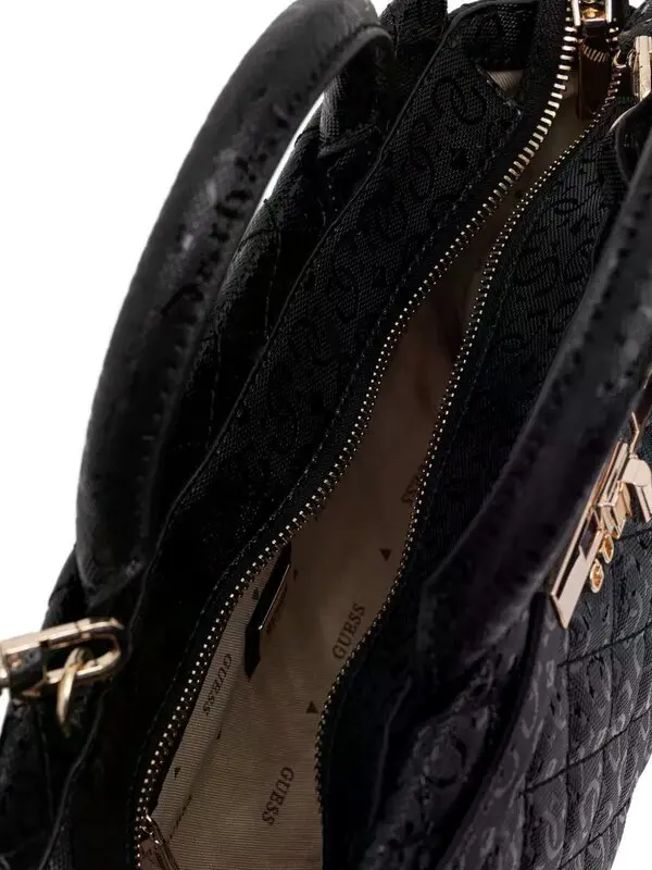 Guess Quilted Logo-pattern Tote Bag