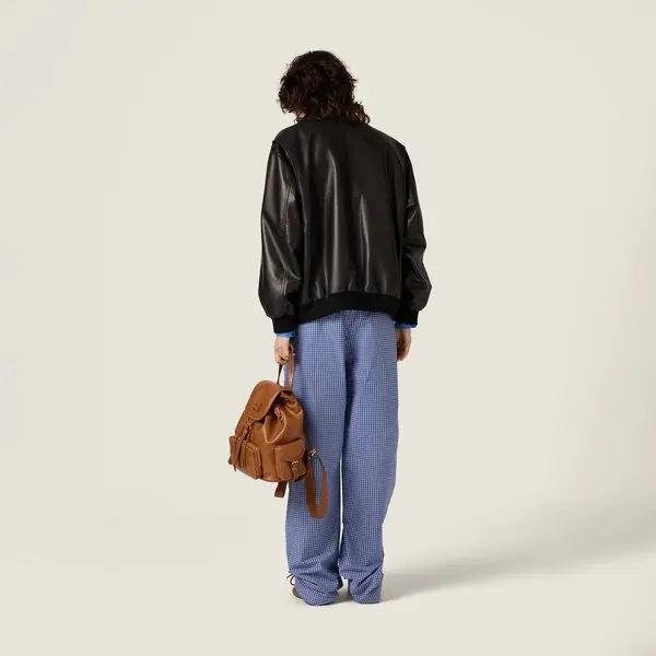 Miu Miu Nappa Leather Blouson Jacket