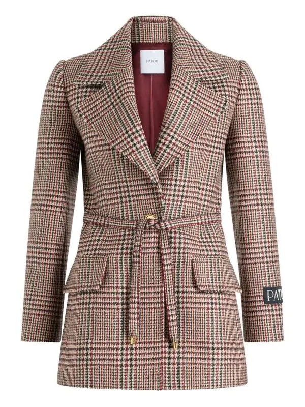 Patou Belted Jacket With Pockets