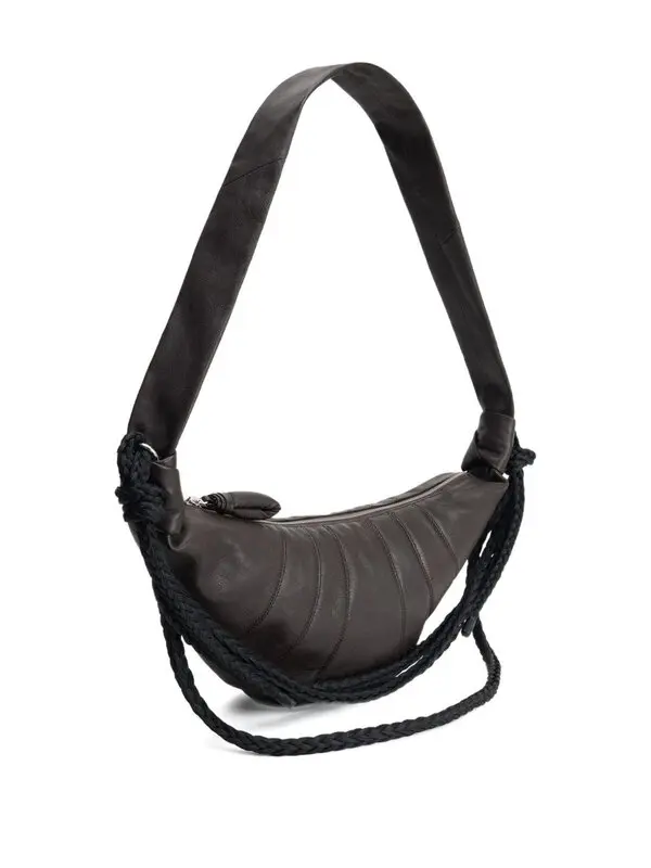 LEMAIRE Braided Croissant Medium Shoulder Bag - Brown