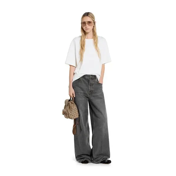Gucci Wide Leg Denim Pants