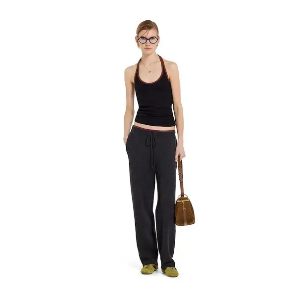 Gucci Heavy Cotton Rib Tank Top With Embroidery