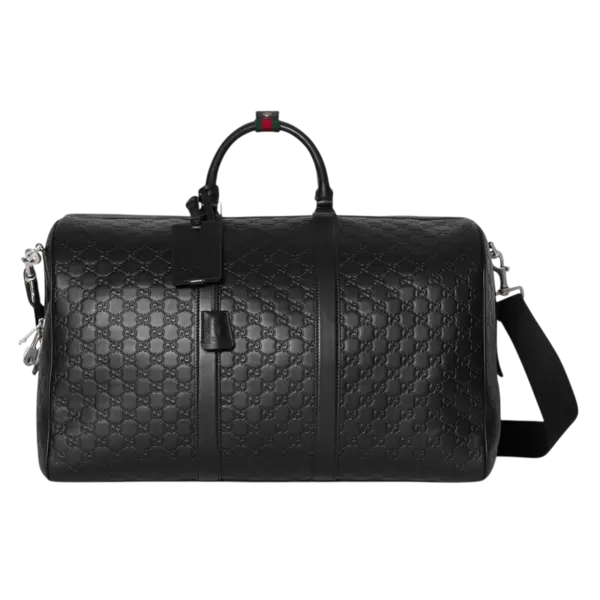 Gucci Gg Emblem Large Duffle Bag - Black