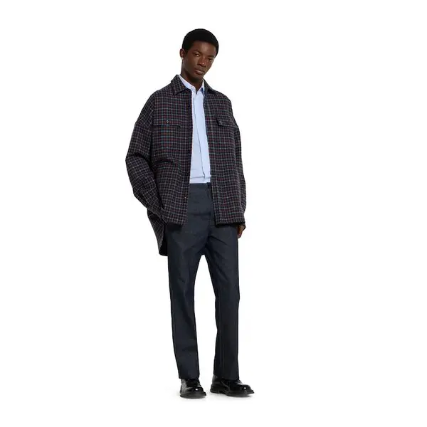 Gucci Brushed Check Wool Shirt