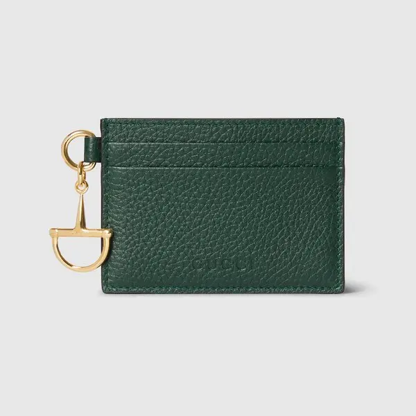 Gucci Half Horsebit Card Case - Green