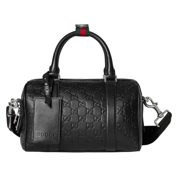 Gucci Gg Emblem Small Duffle Bag - Black
