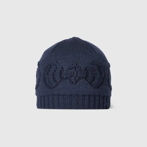 Gucci Wool Beanie With Horsebit Detail