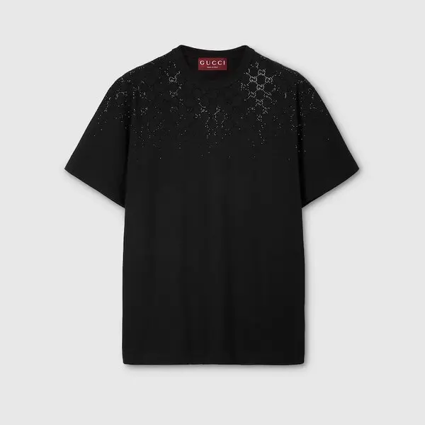 Gucci Cotton Jersey T-shirt With Crystals