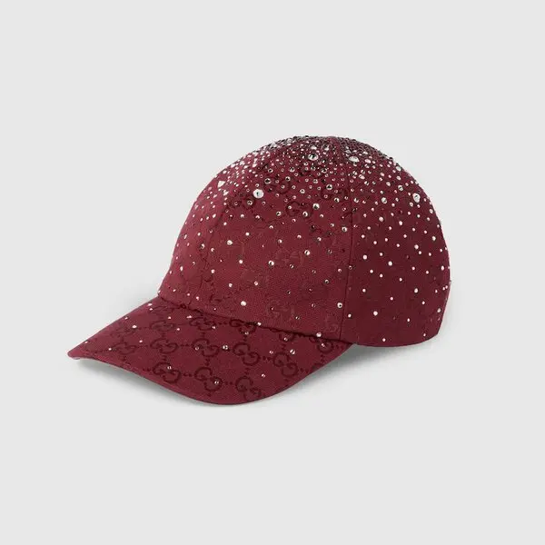 Gucci Gg Canvas Baseball Cap - Bordeaux