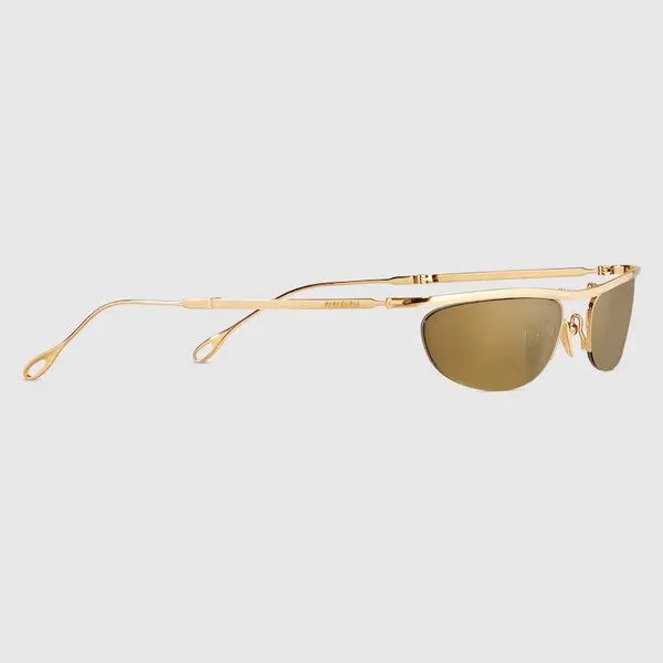 Gucci Foldable Oval-shaped Sunglasses