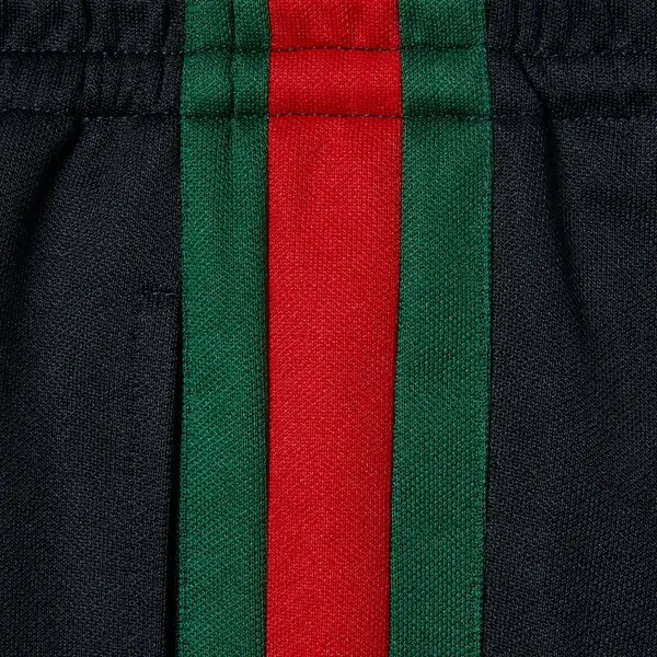 Gucci Technical Jersey Sportswear Pants With Web - Blue