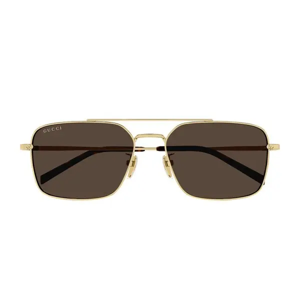 Gucci Gg1957sa Institutional Logo Line Sunglasses - Gold