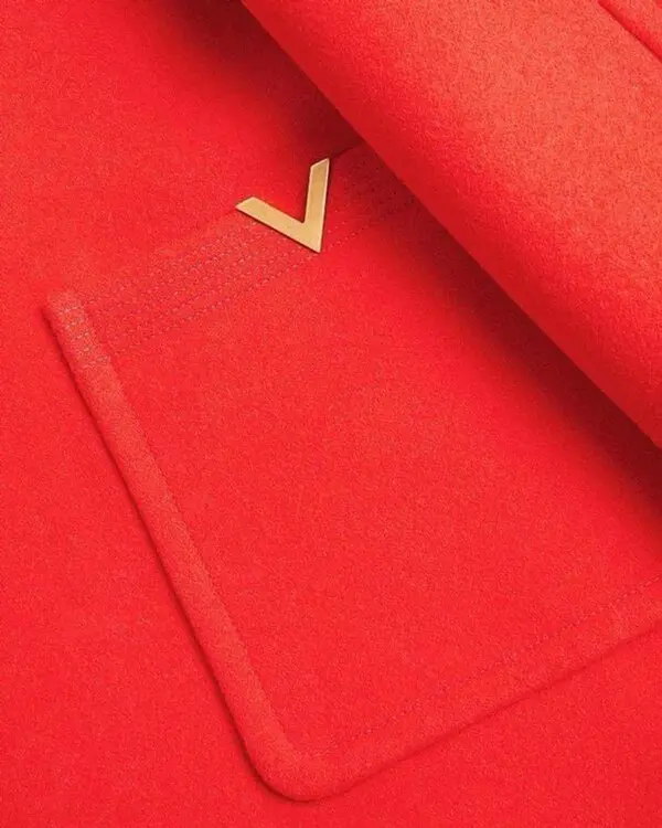 Valentino Garavani Wool Jacket With V Gold Trim