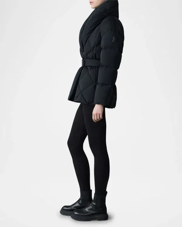 Mackage Belted Down-filled Quilted Jacket