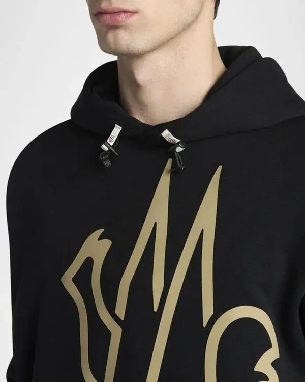 Moncler Script Logo Hoodie - Black