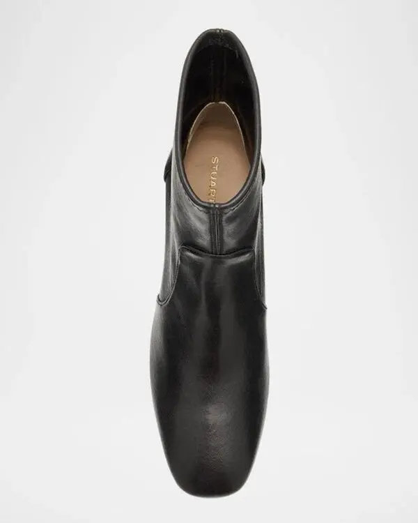 STUART WEITZMAN Lucie Leather Booties - Black