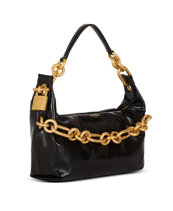 Balmain Medium Sync Bag In Calfskin Leather