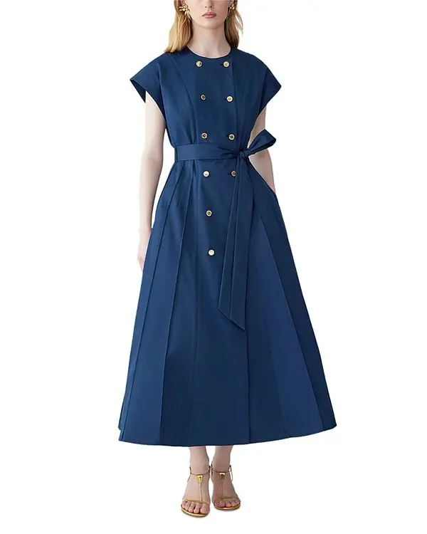 Carolina Herrera Double-breasted Belted Midi Dress - Midnight