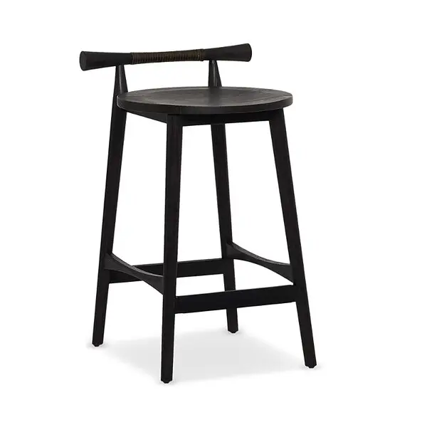 INTERLUDE HOME Madeira Counter Stool - Black