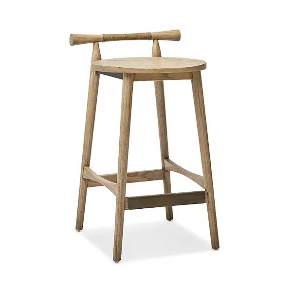 INTERLUDE HOME Madeira Counter Stool - Taupe