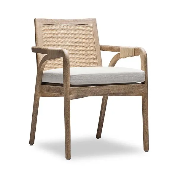 INTERLUDE HOME Delray Arm Chair - Flax