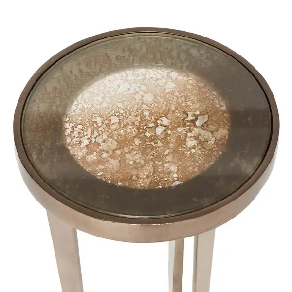 INTERLUDE HOME Jan Round Drink Table - Bronze