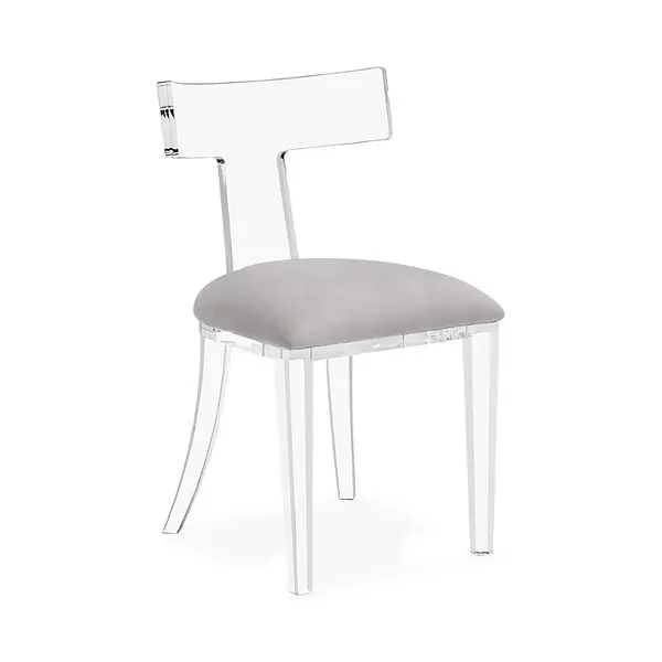 INTERLUDE HOME Tristan Acrylic Klismos Chair - Greyvel