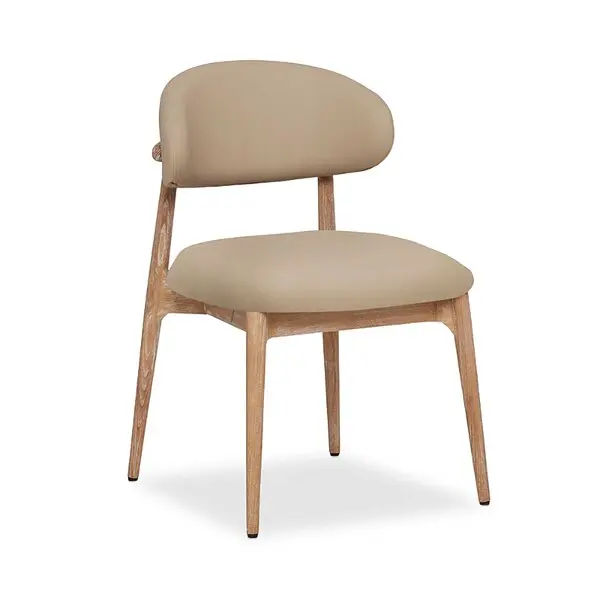 INTERLUDE HOME Liam Dining Chair - Whitewash/cream Latte